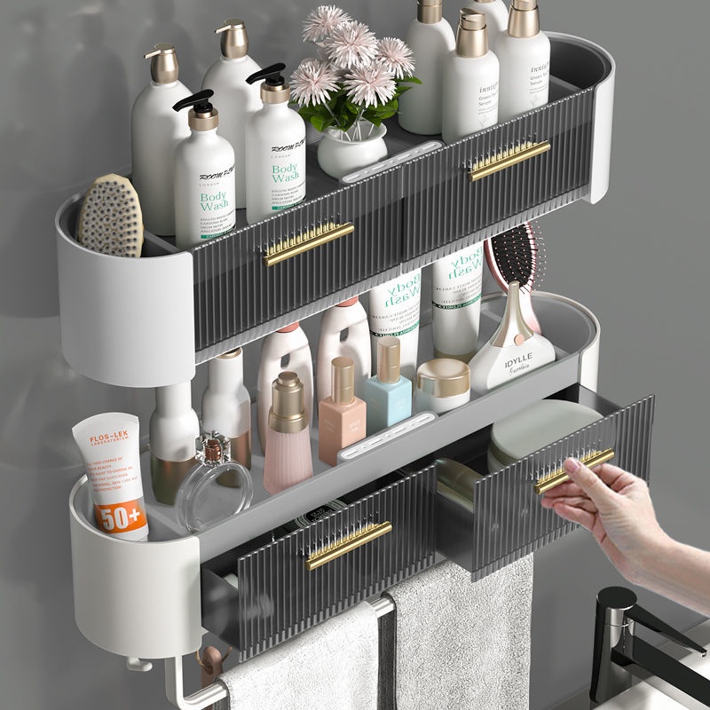 VIMI Toiletries Rack Hanging Bathroom Shelf Rack Bathroom Accessories ...
