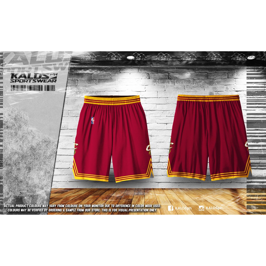 CLEVELAND CAVALIER MAROON NBA BASKETBALL SHORTS | Shopee Philippines