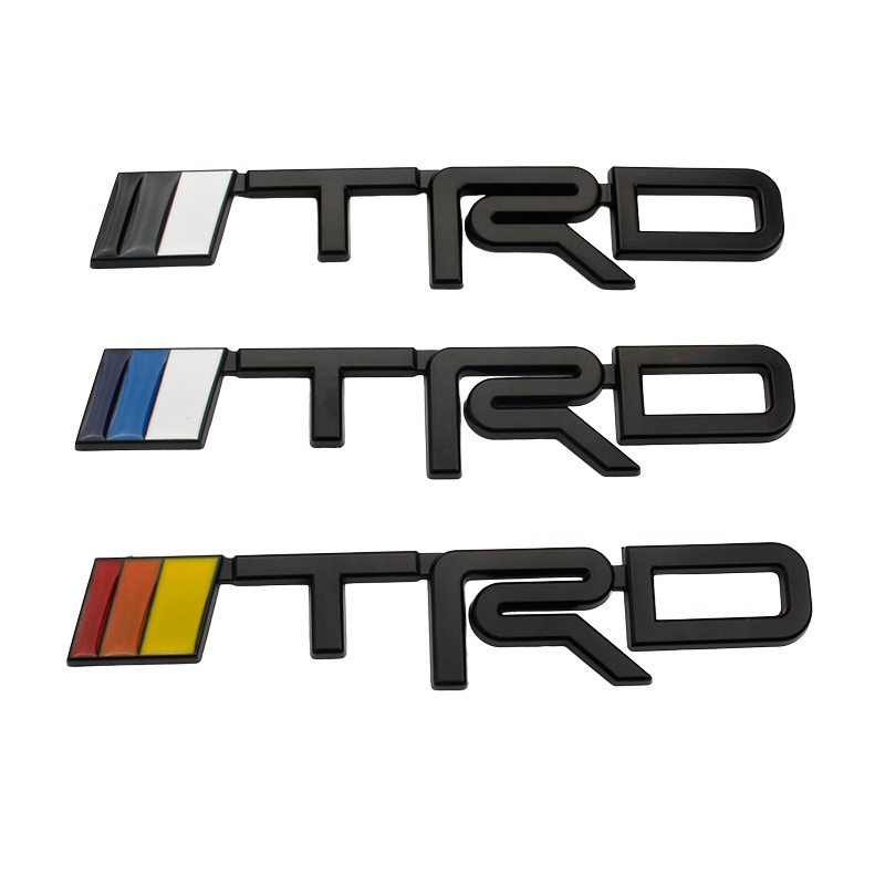 Three-Color TRD Emblem Badge Sticker body labeling side leaf plate ...