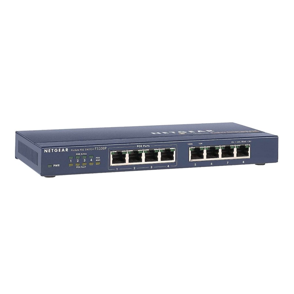 Netgear 8-Port with 4-Port PoE FastEthernet Unmanaged Switch (Used ...