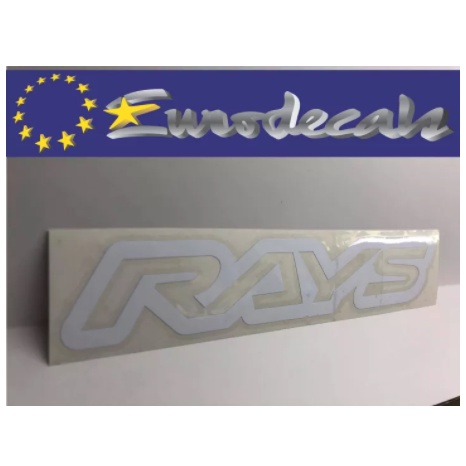Eurodecals White RAYS sticker TE37 Rays Vinyl sticker | Shopee Philippines