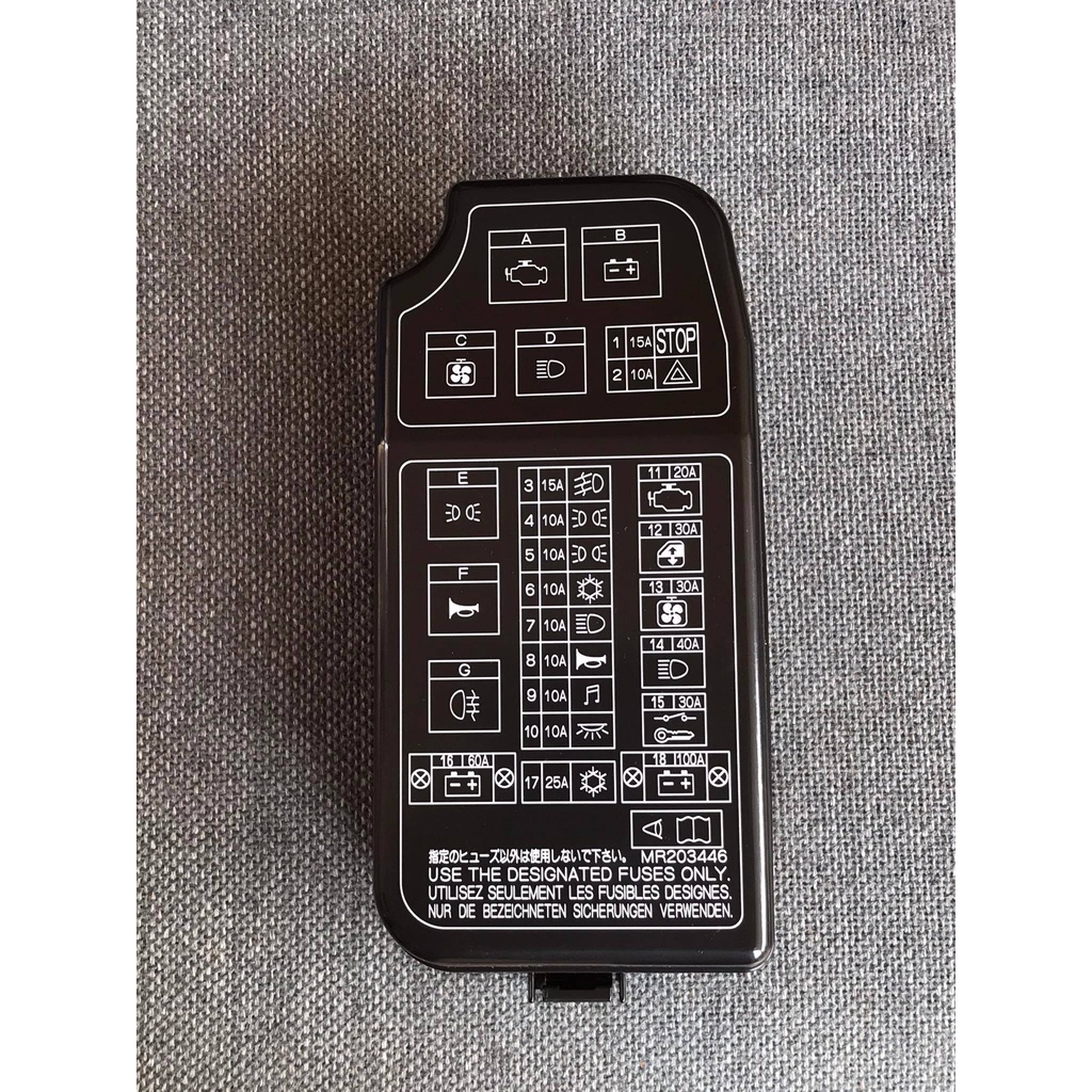 relay/ fuse box cover genuine lancer pizza gsr evolution 4 5 6 ...