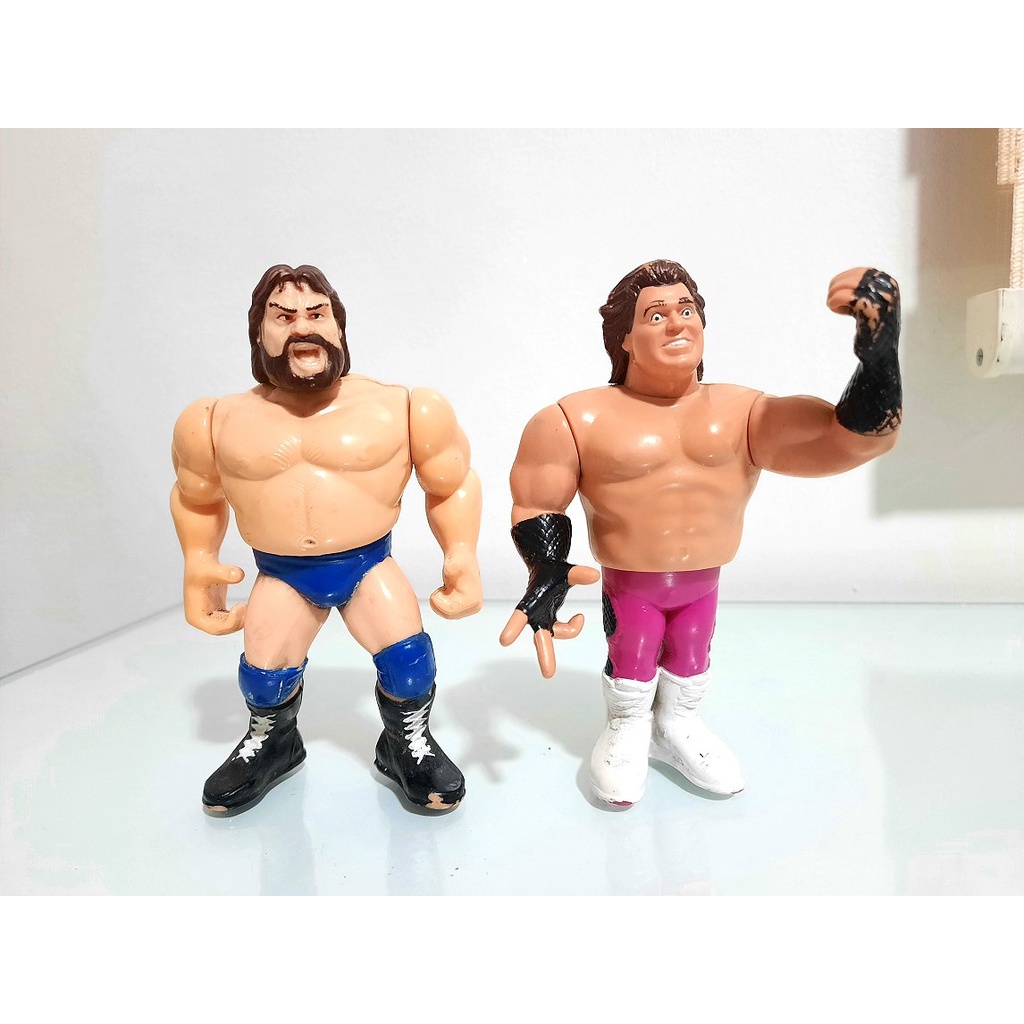 Vintage 1991 HACKSAW JIM DUGGAN BRUTUS THE BARBER BEEFCAKE Hasbro WWF ...