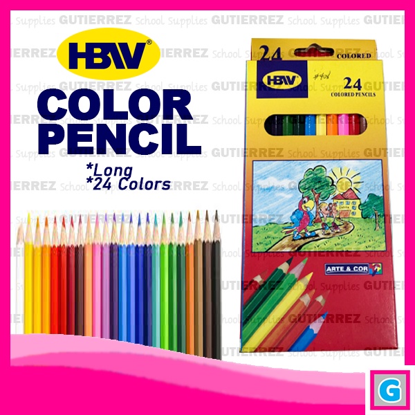 HBW Color Pencil 24 Colors | Shopee Philippines