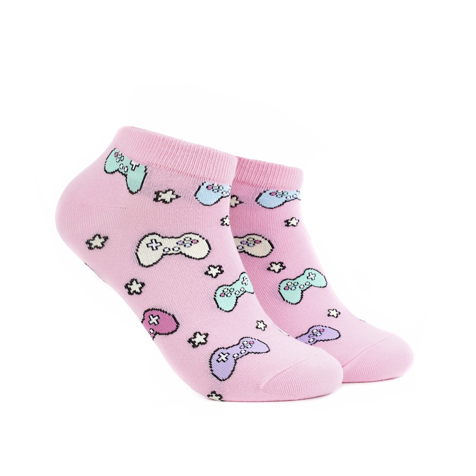 Iconic Socks Game Controller Pattern Women's Ankle Socks | Shopee ...