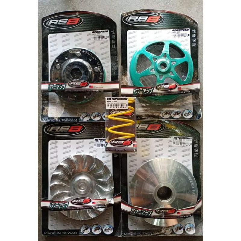 rs8 xmax cvt set bell linning pulley set center spting | Shopee Philippines