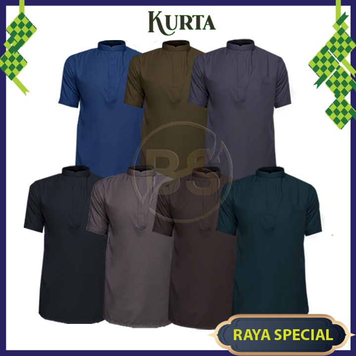Baju Kurta Lekaki Raya / Men Muslim Kemaja Raya New Design / Kurta ...