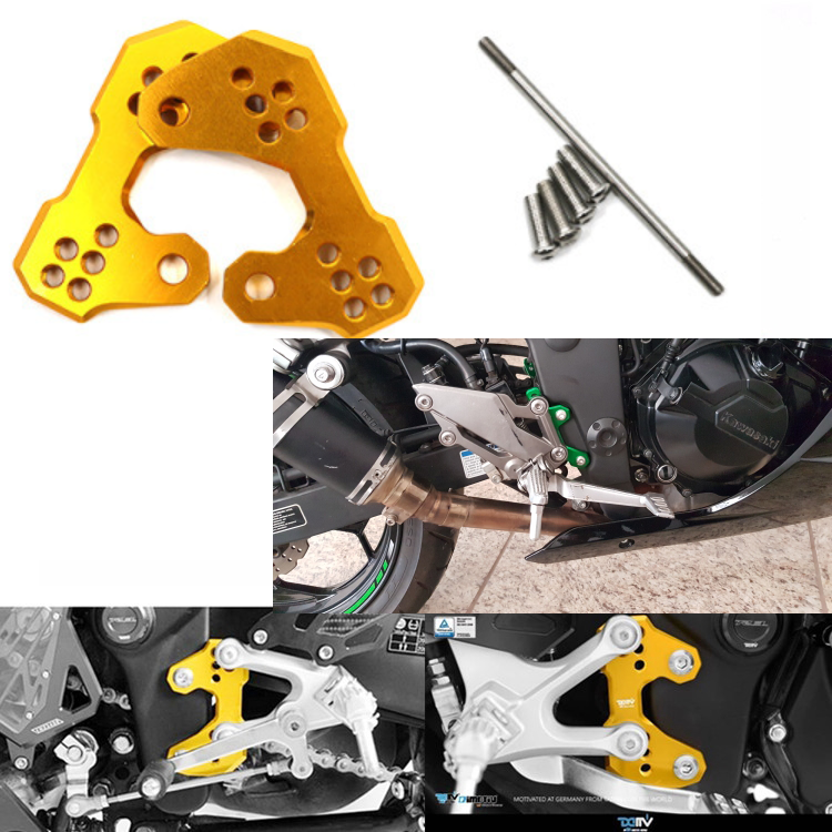 BDJ Adjustable Move Back Rear Foot Rest For Yamaha Yzf R25 R3 Mt 03 ...