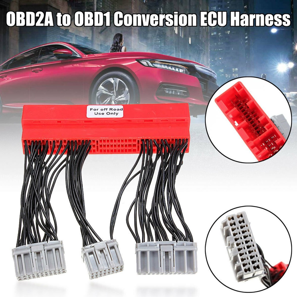 OBD2A to OBD1 Conversion ECU Jumper Harness Adapter For Honda Civic SO4 ...