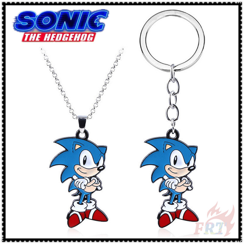 Sonic the Hedgehog Keychains / Necklaces 1Pc Cartoon Film Metal ...
