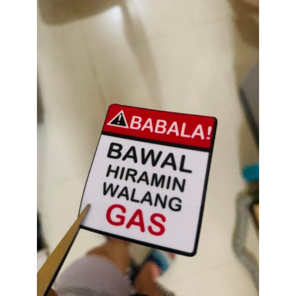 Motorcycle Babala 2 laminated sticker - actual product display | Shopee ...