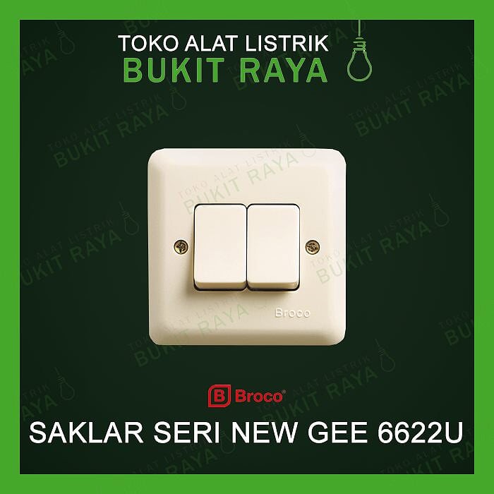 6622u Broco New Gee Double Switch Series Switch | Shopee Philippines