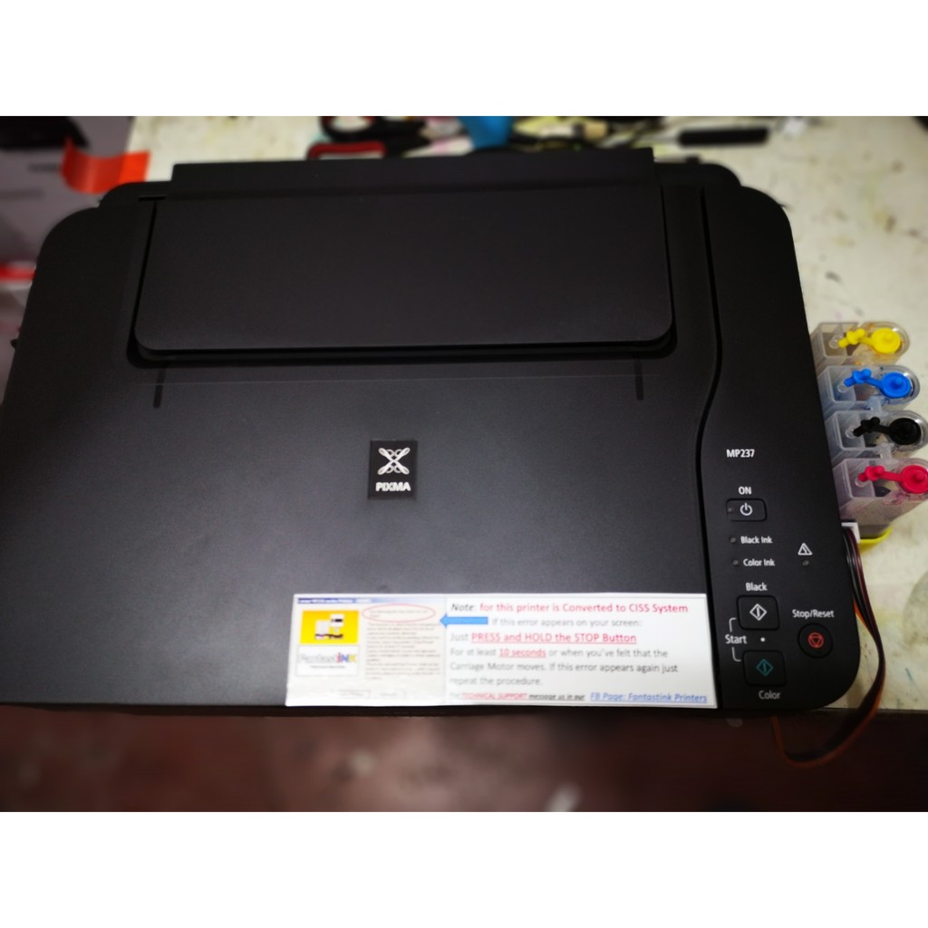 Canon MP237 Brand New with CISS and FREE 1 set of INK | Shopee Philippines