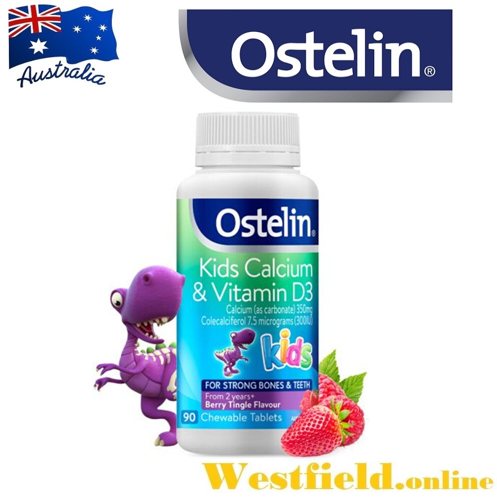 Ostelin Kids Calcium & Vitamin D3 Vitamin D ( 90 Tablets ) | Shopee ...
