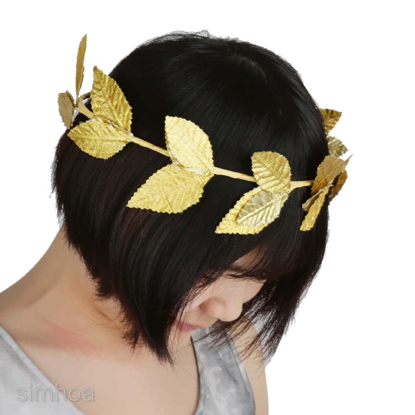 Roman Greek Goddess Leaf Laurel Wreath Headpiece Headband Fancy Dress ...
