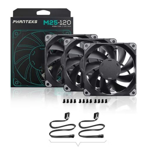 Phanteks M25-120 M25-140 120mm/140mm fan PWM D-RGB ARGB big air flow ...