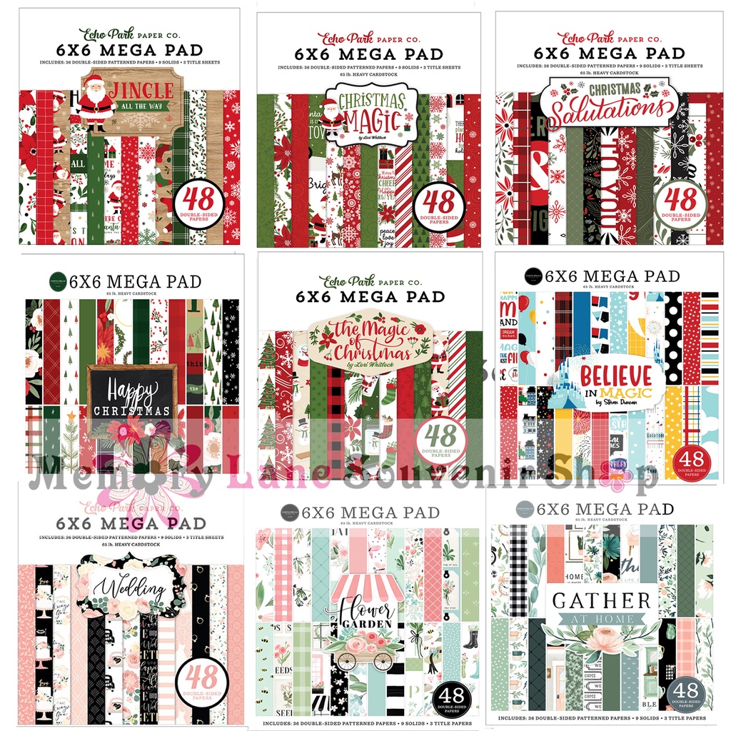 Echo Park 6x6 Paper Pads ( 48 Sheets ) | Shopee Philippines