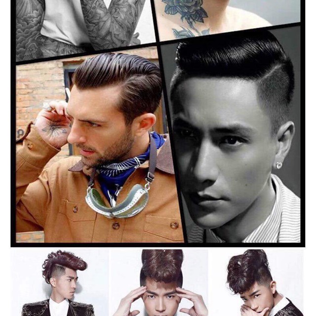 Pomade Gel Stronghold Style Hair Slicked Back Hair Oil Wax Mud Hair Wax ...