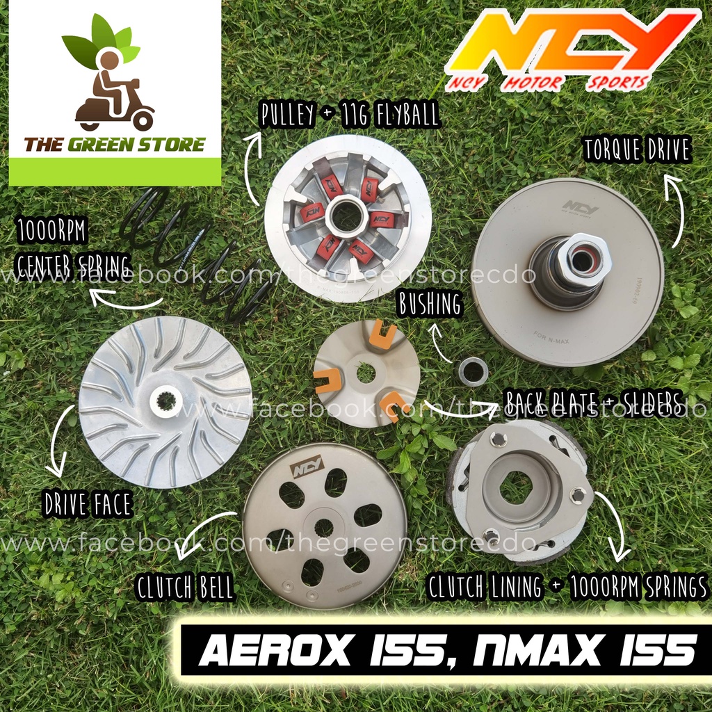 NCY Racing CVT Set ( Aerox 155 Nmax 155 ) | Shopee Philippines