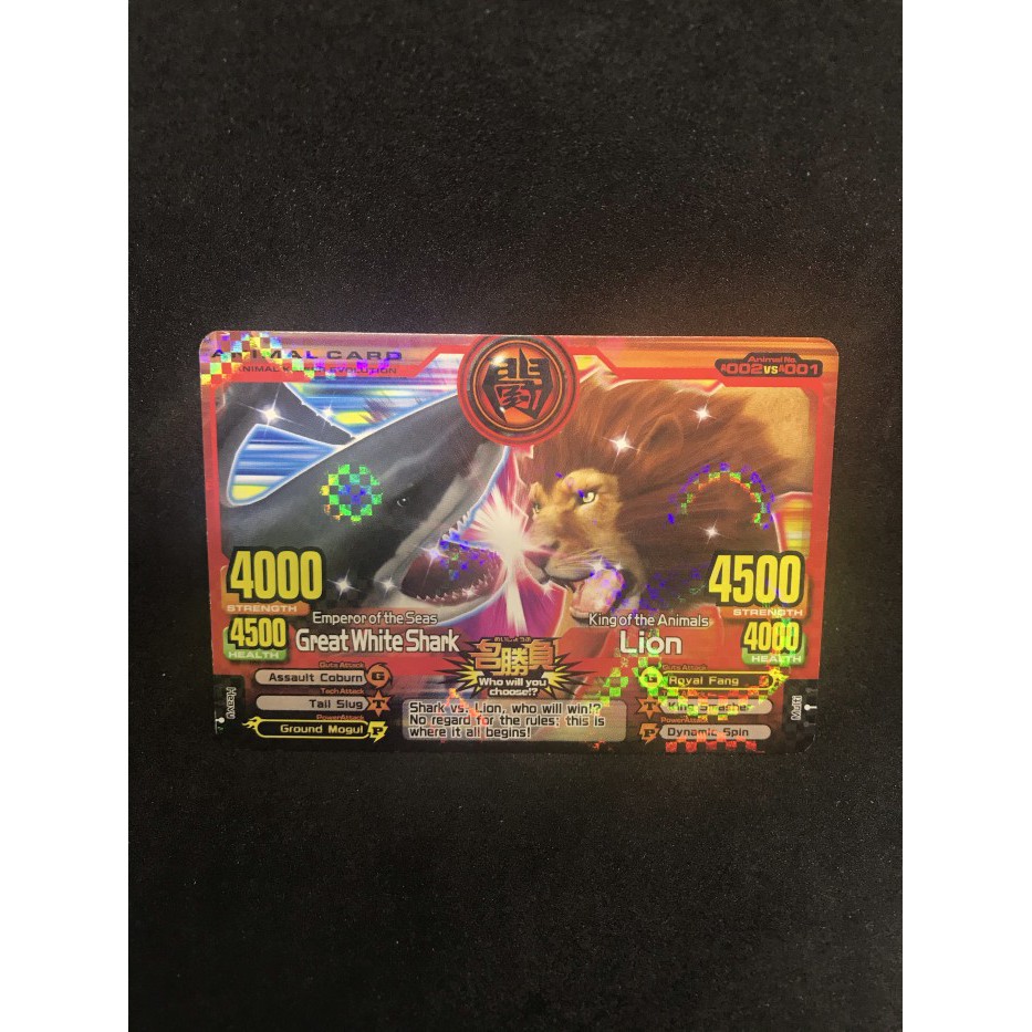 Kaiser Landscape Great White Shark vs Lion Original Animal Card ...