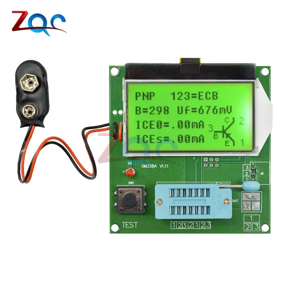 LCD GM328A Transistor Tester Capacitor Frequency Meter ESR/LCR/RLC/PWM ...