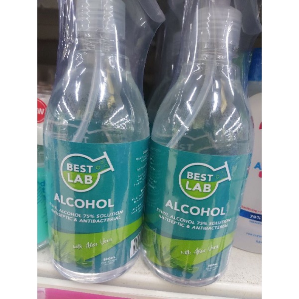 Best lab Alcohol Spray Aloevera Ethyl 75% Bestlab 500ml | Shopee ...