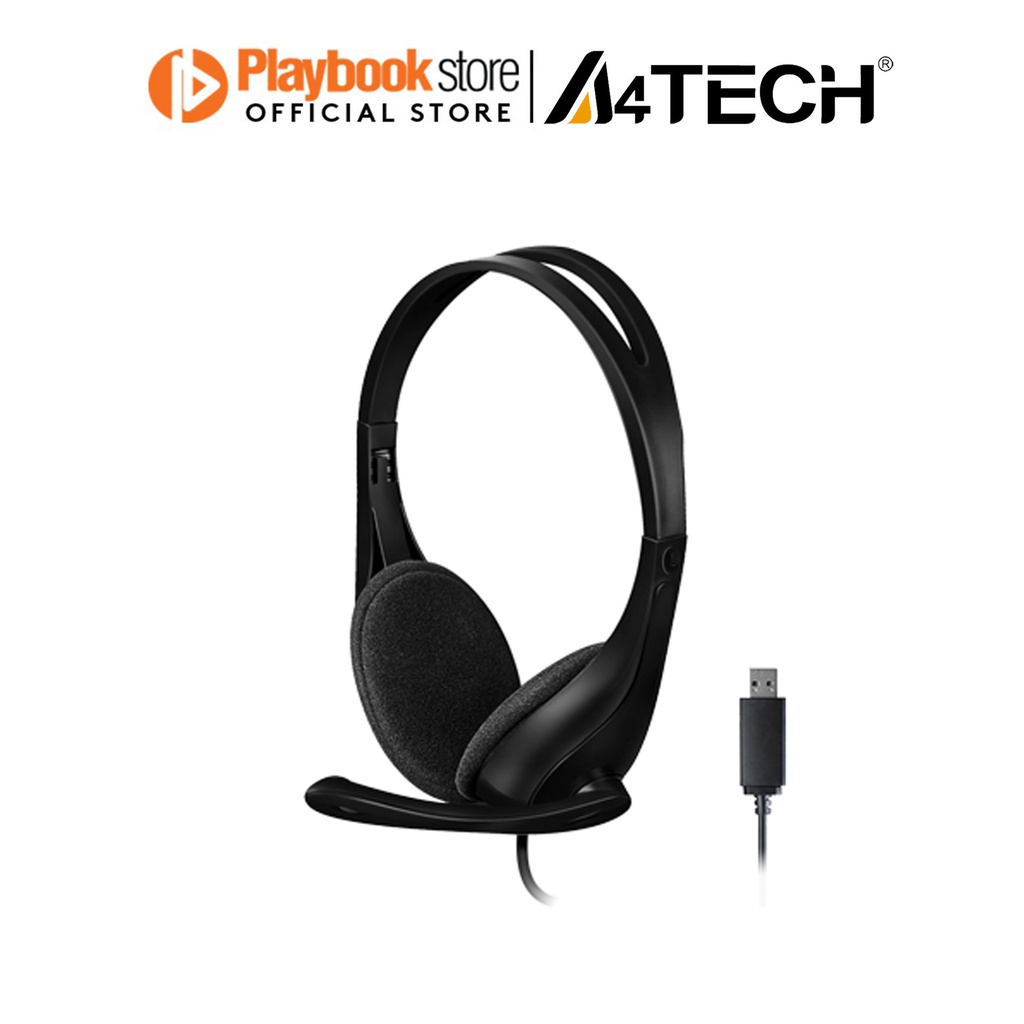 A4Tech HU-9 Omnidirectional Noise-canceling Mic. USB Headset | Shopee ...