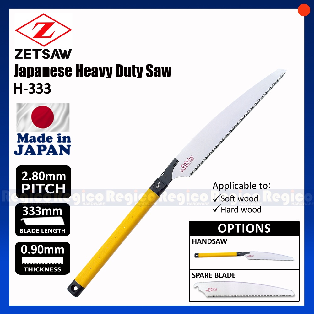 ZETSAW Japanese Heavy Duty Saw (H-333) Regico Hardware | Shopee Philippines