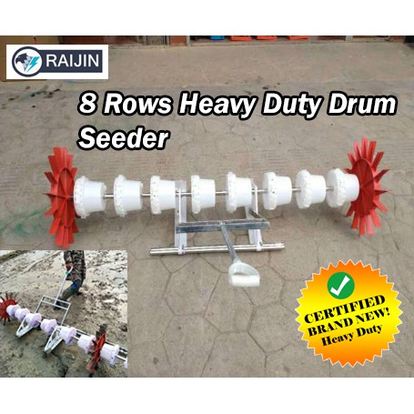 8 rows drum seeder rice seeder hybrid agriculture heavy duty brand new ...