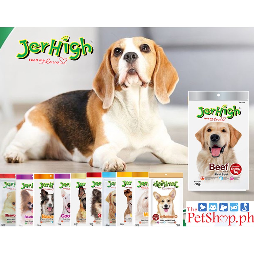Jerhigh Treats Energy BEEF Stick 70g Real Beef | Shopee Philippines