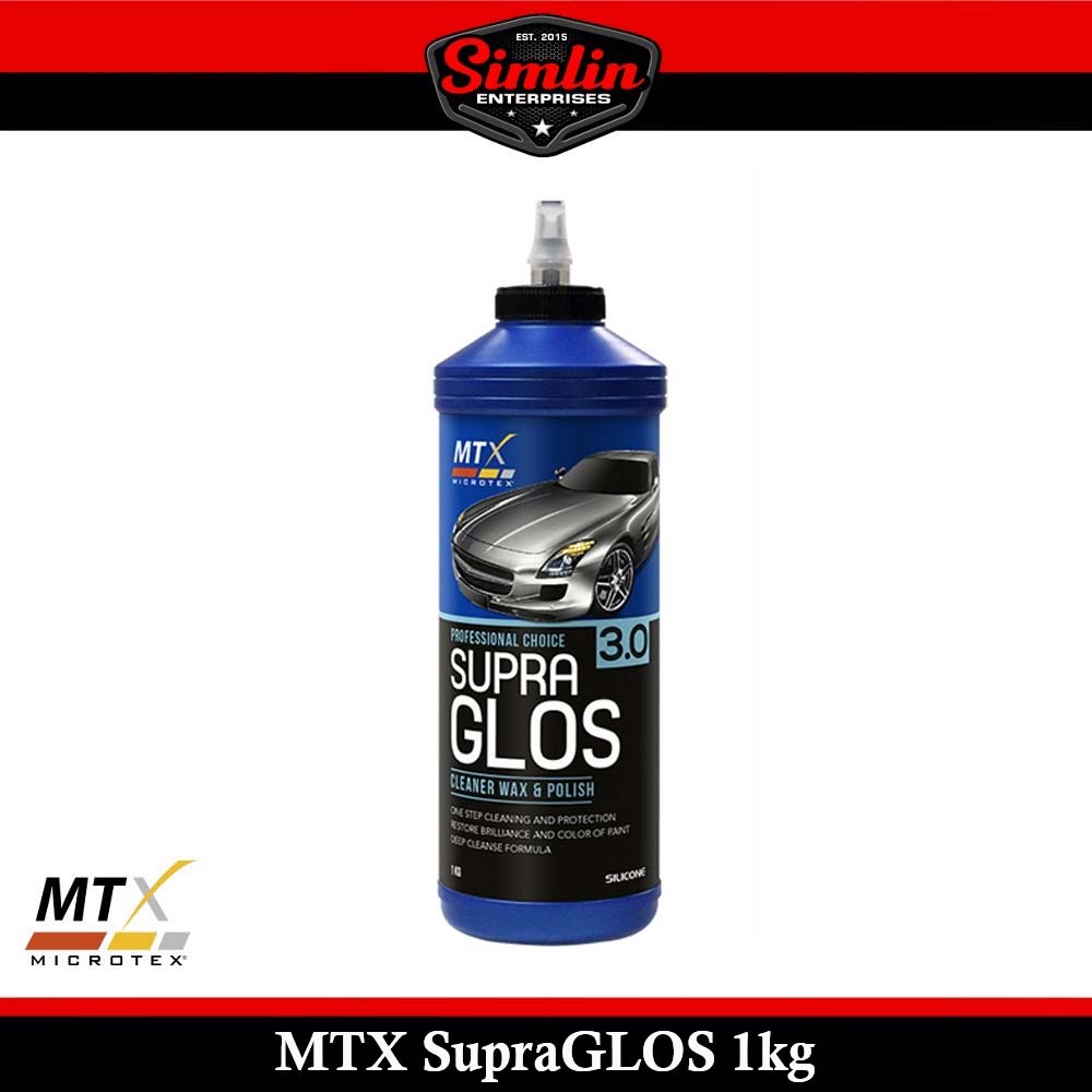MTX SupraGLOS 1kg Cleaner Wax & Polish Supra Series 1000g Microtex ...