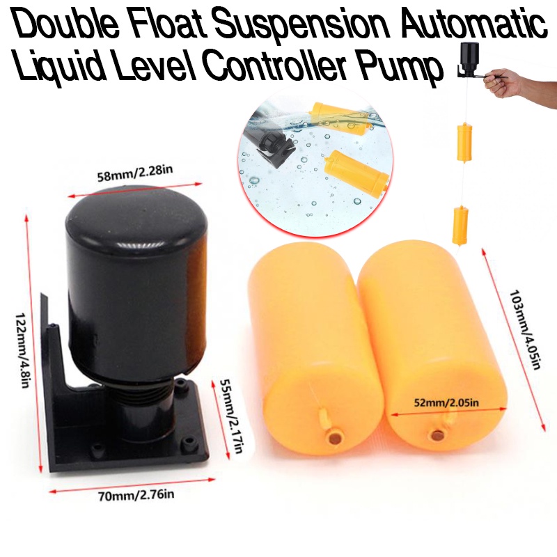 [Spot] Double Float Suspension Automatic Liquid Level Controller Pump Switch 70-AB Float 220V ...