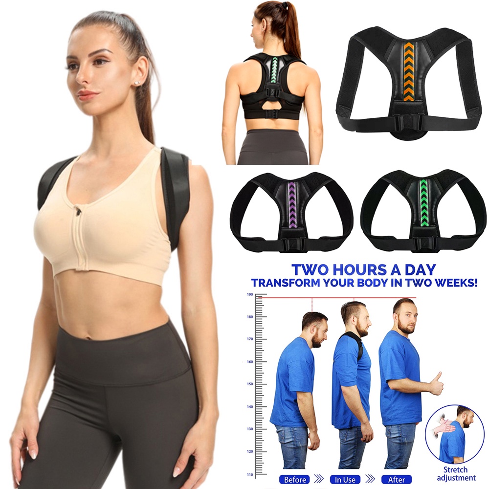Medical Posture Corrector Belt Adjustable Clavicle Spine Back Shoulder Lumbar Men Women Posture ...