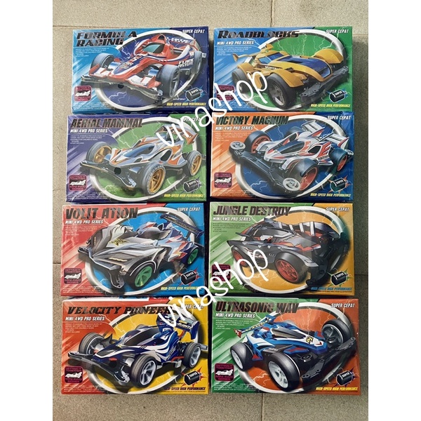 Tamiya Tamia Car Super Fast Mini 4WD Pro Series 8 Motifs | Shopee ...