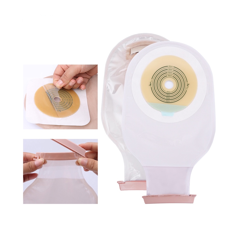 【20-60mm】Cofoe 10 PCS Ostomy One-piece System Colostomy Bag Medical ...