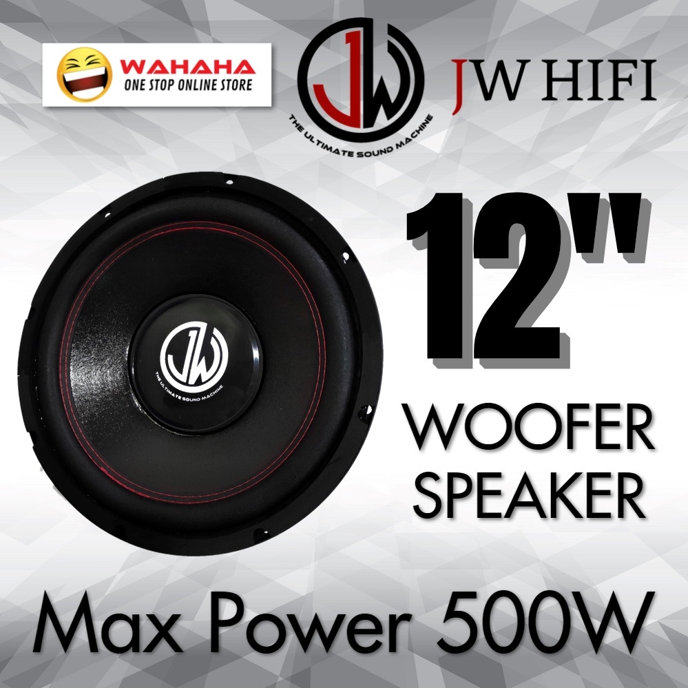JW HIFI Woofer 12 inch 500W / Woofer Speaker 12 INCH / Car Woofer ...