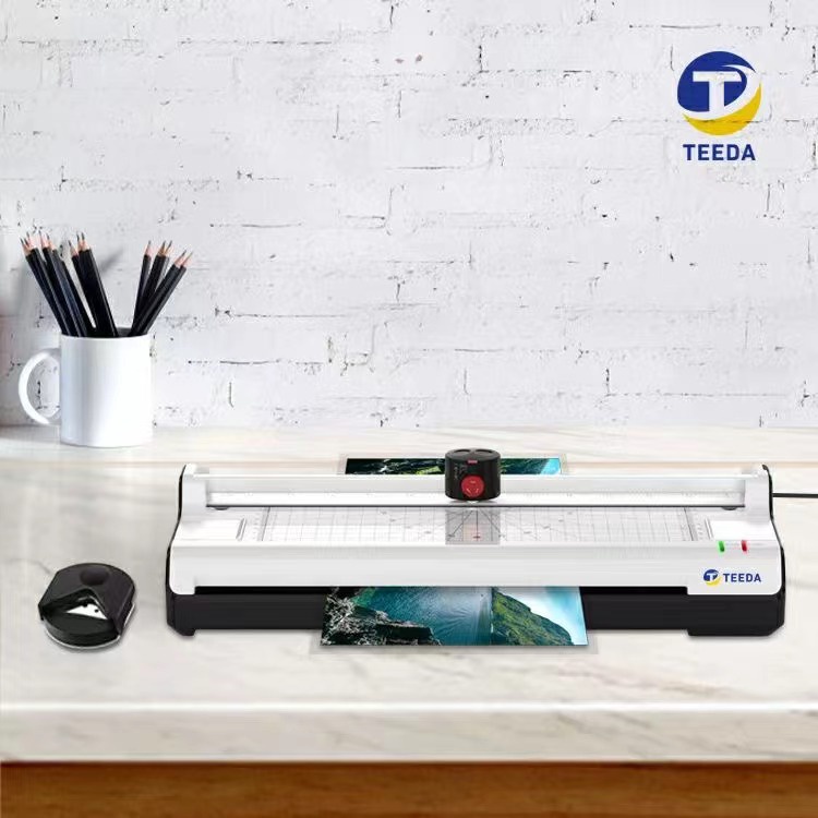 Teeda 6in1 Hot&Cold Laminator A3/A4/A6 Size w/ Rotary Cuter Trimmer Rounder Laminating Machine ...