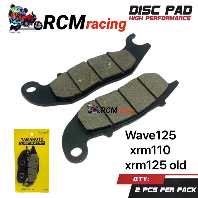DISC PAD BRAKE PAD YAMAKOTO For Motorcycle PCX Raider150 Crypton Gy6 ...