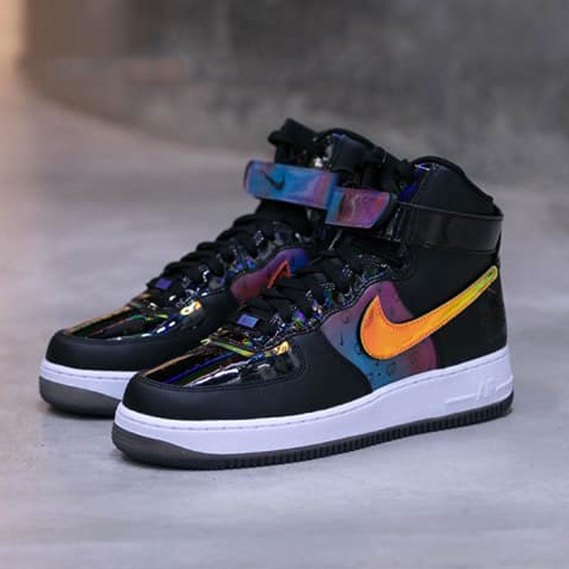 V19 Nike Air Force1 Af1 White Laser Video Game Pixel High-Low Top Air ...