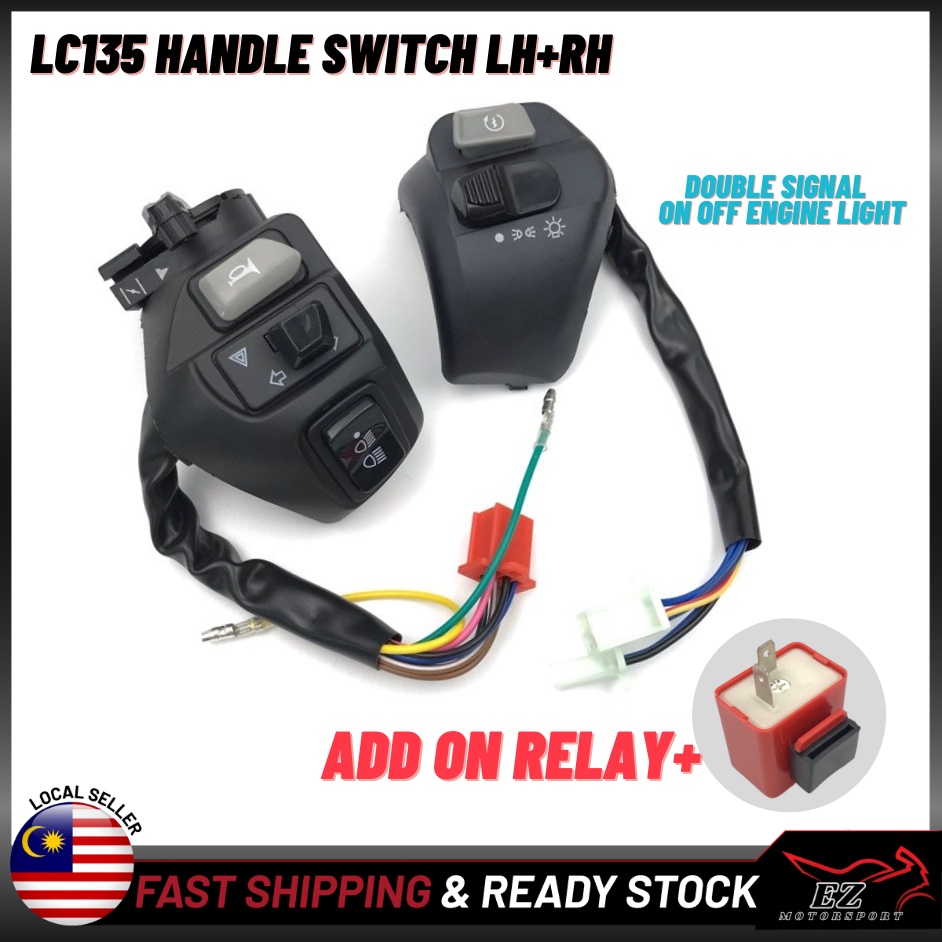 LC 135 Handle Switch LH RH Double Signal On/Off High Low Suis + Relay ...