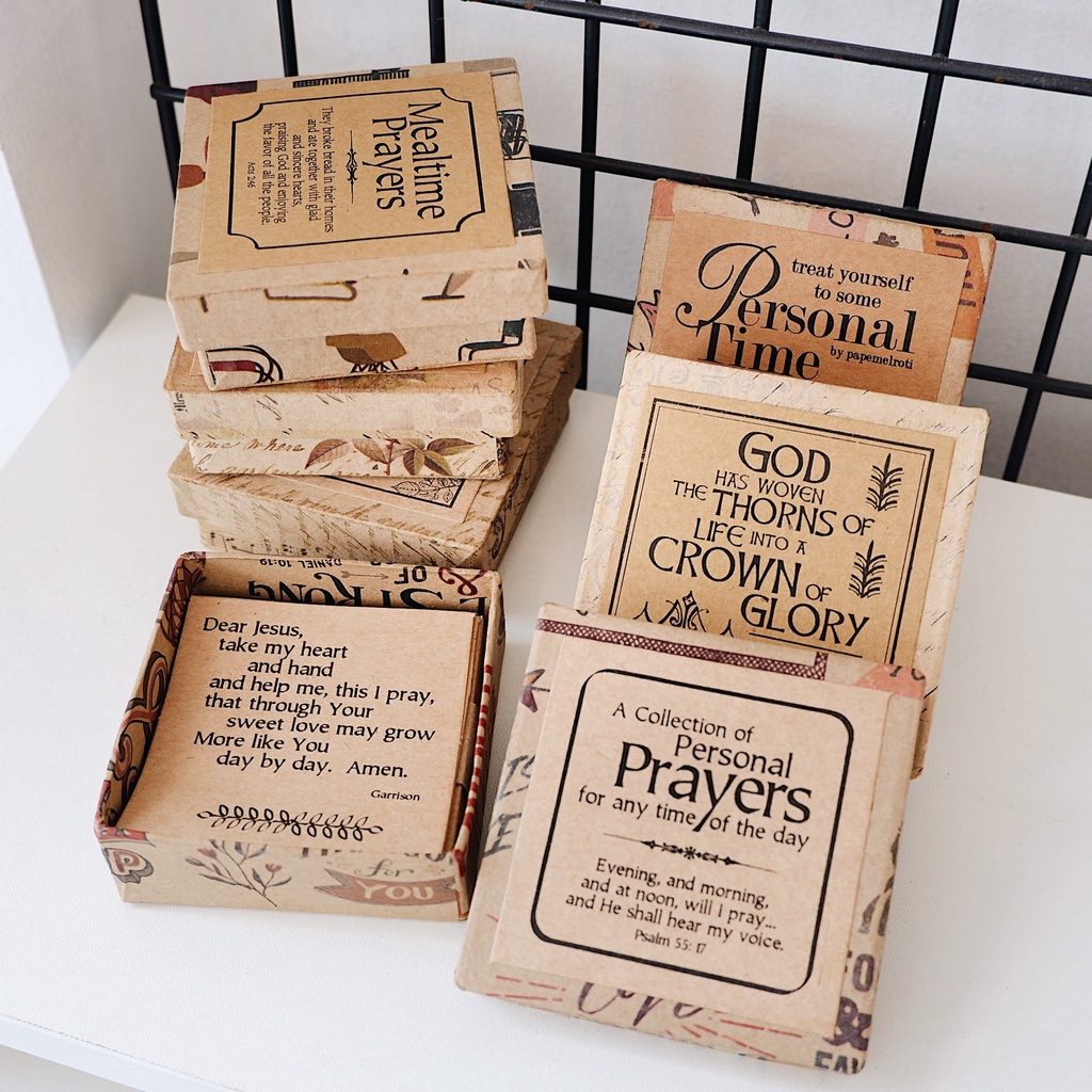 Papemelroti Prayers Paper Pack | Bible Verses Cards with Quotations ...