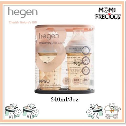 Hegen PCTO Milk Feeding Bottle PPSU, 240ml/8oz (2-pack) | Shopee Philippines