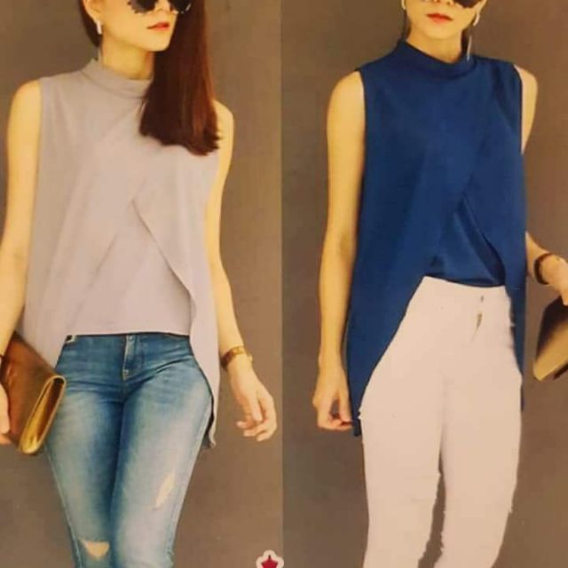 Chiffon Long Back Blouse | Shopee Philippines