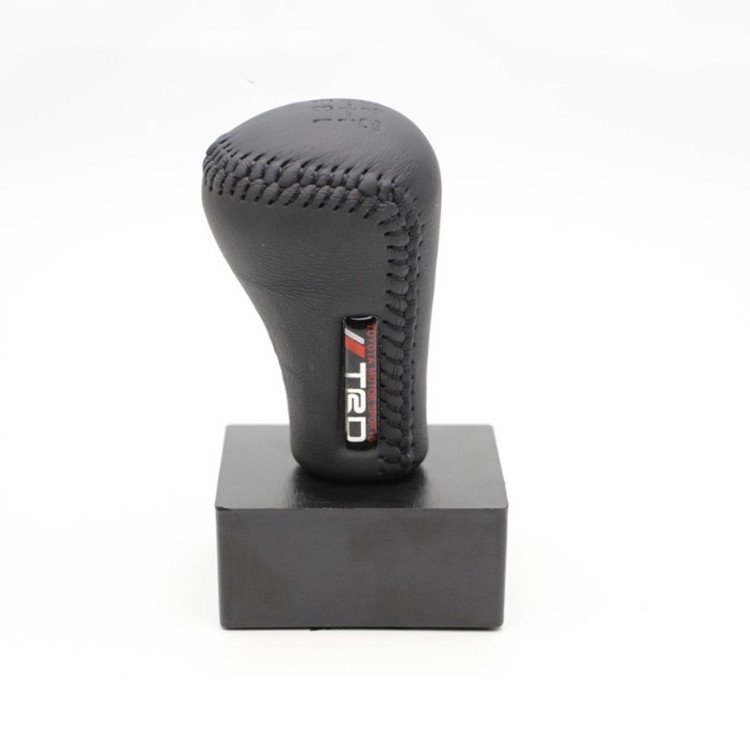 Universal TRD PU Leather Gear Shift Knob Gearshift Shifter Stick Lever ...