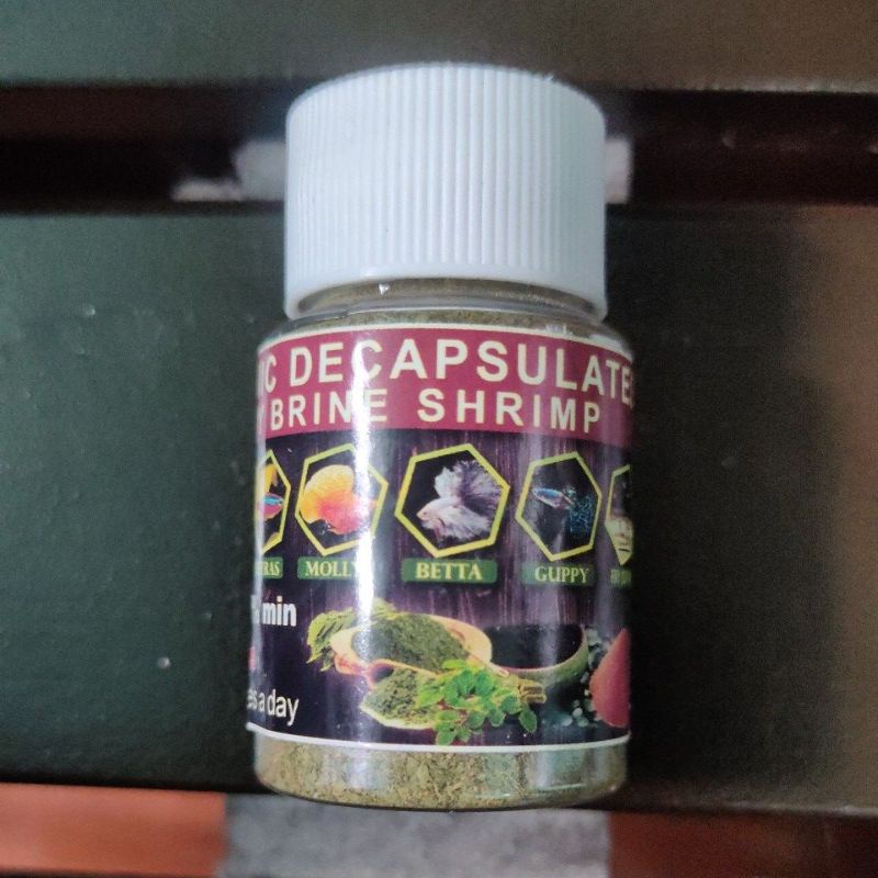 ORGANIC DECAPSULATED BABY BRINE SHRIMP ( 15 Grams ) BUY 10 PCS GET 1 ...