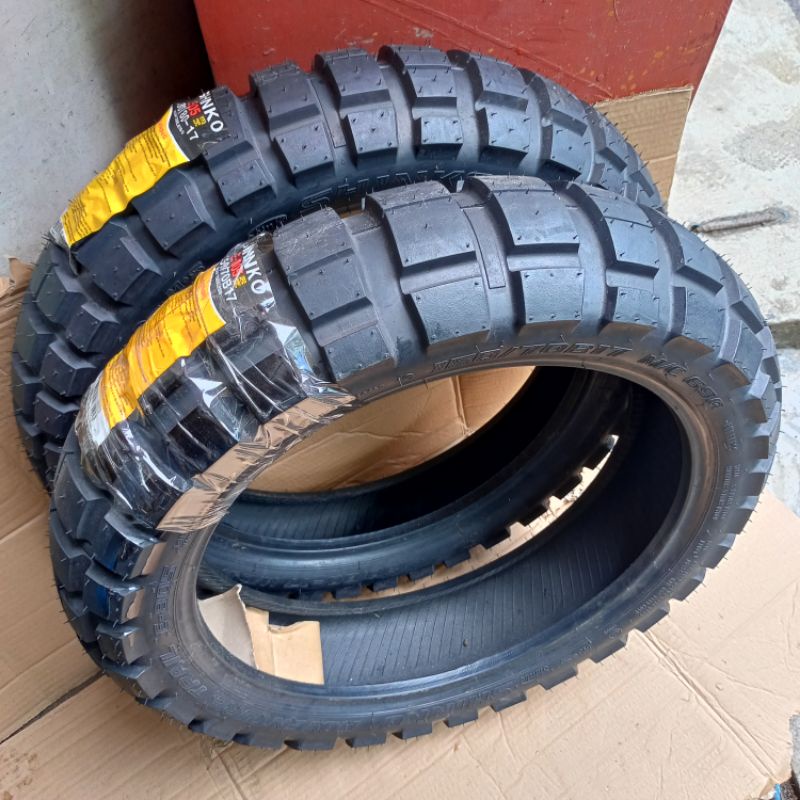 130/80-17 and 150/70-17, E805 adventure trail (SHINKO)one set made in korea | Shopee Philippines
