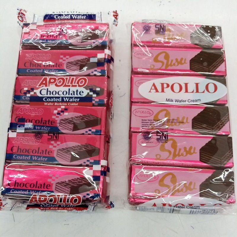 () Apollo wafer MILK CHOCOLATE/APOLO COATED wafer 12pcs x 12gr ...