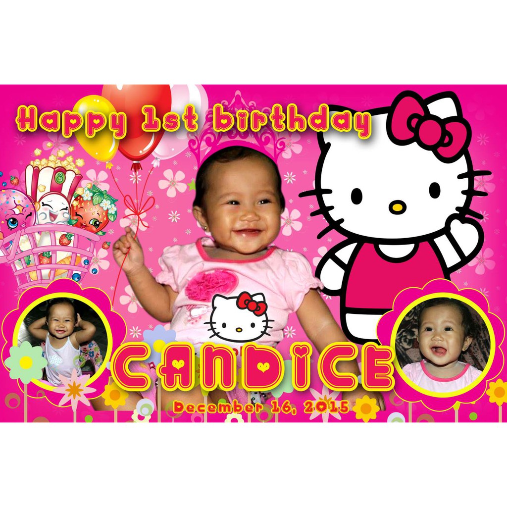 Happy 1st Birthday Tarpaulin Design