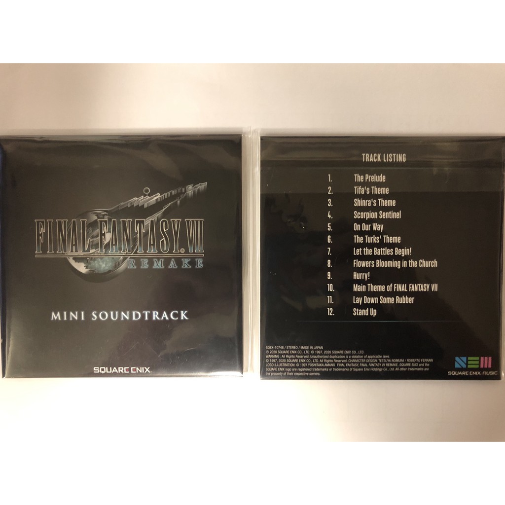 Final Fantasy vii Remake Mini Soundtrack Is Separate From The Deluxe ...