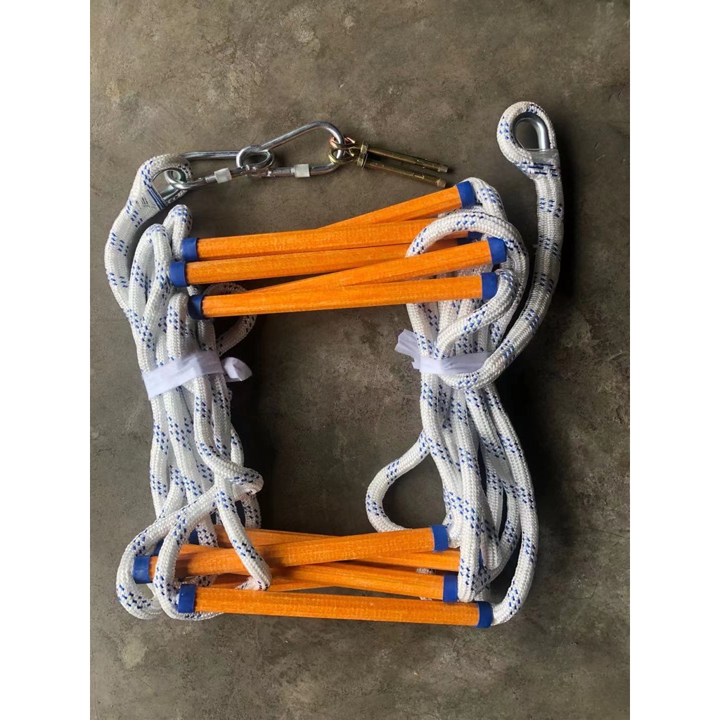 Fire Escape Rope Ladder Household Inspection Resin Rope Ladder Non-Slip ...